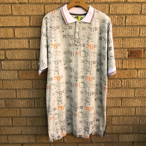 Nickelodeon | Shirts | Spongebob Squarepants Polo Shirt | Poshmark